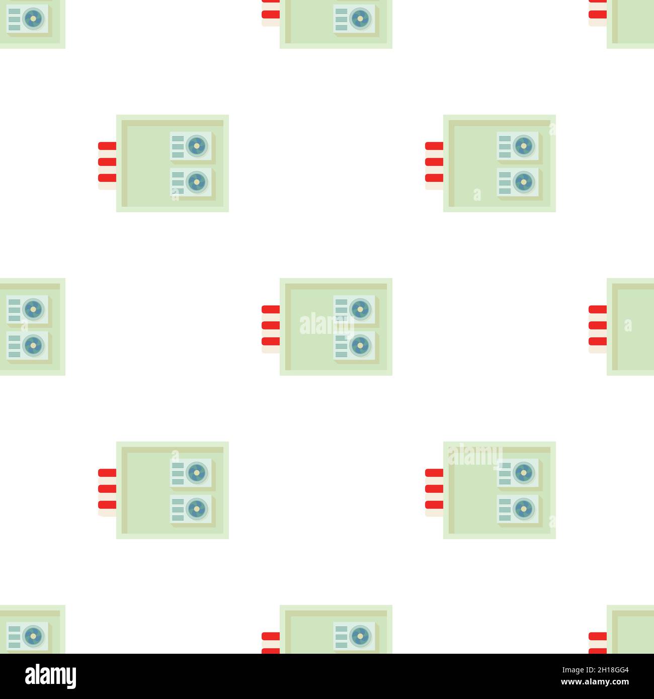 Top view of modern building with conditioners pattern seamless ...