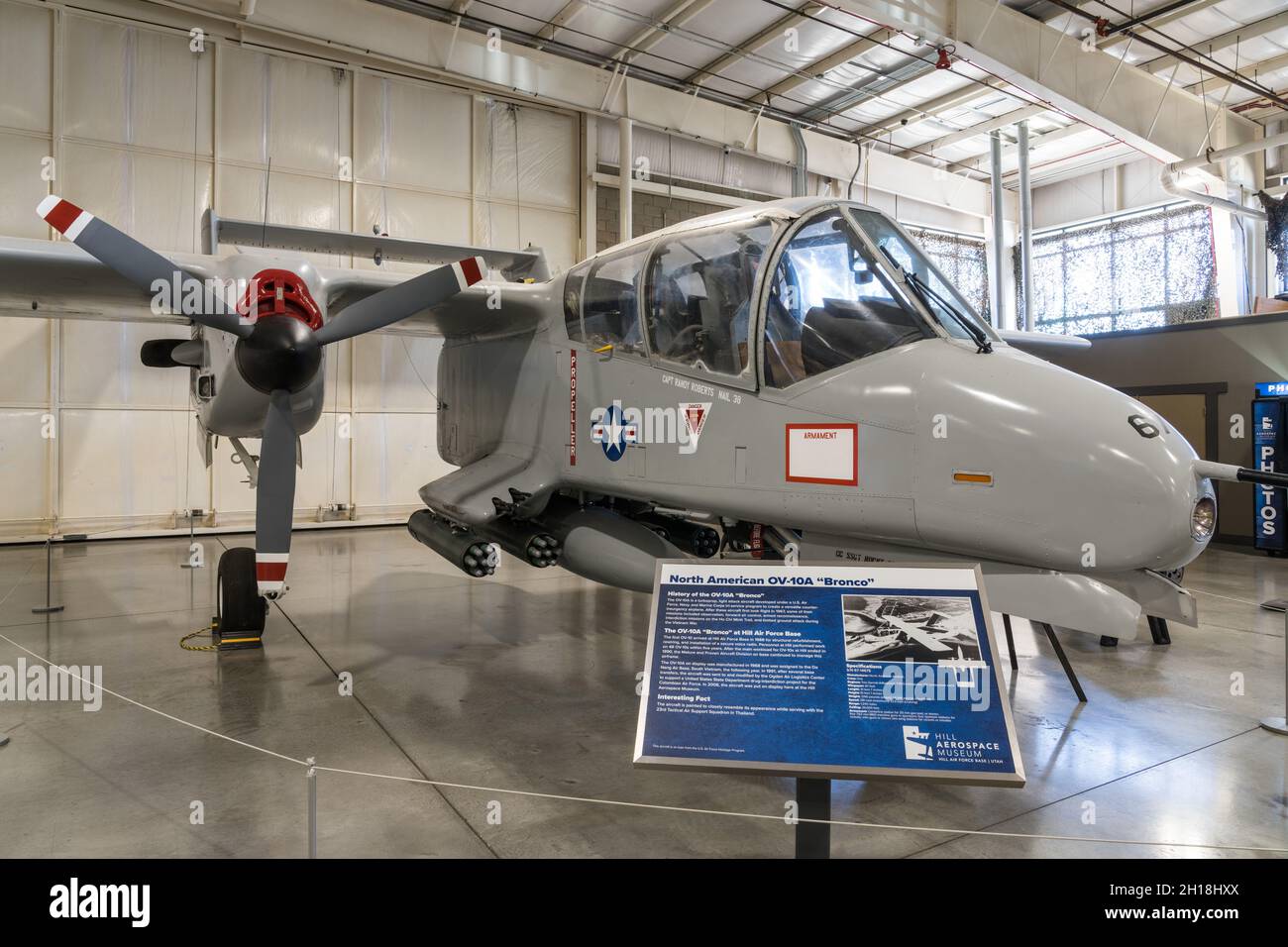 A North American OV-10A Bronco light attack and observation aircraft in ...