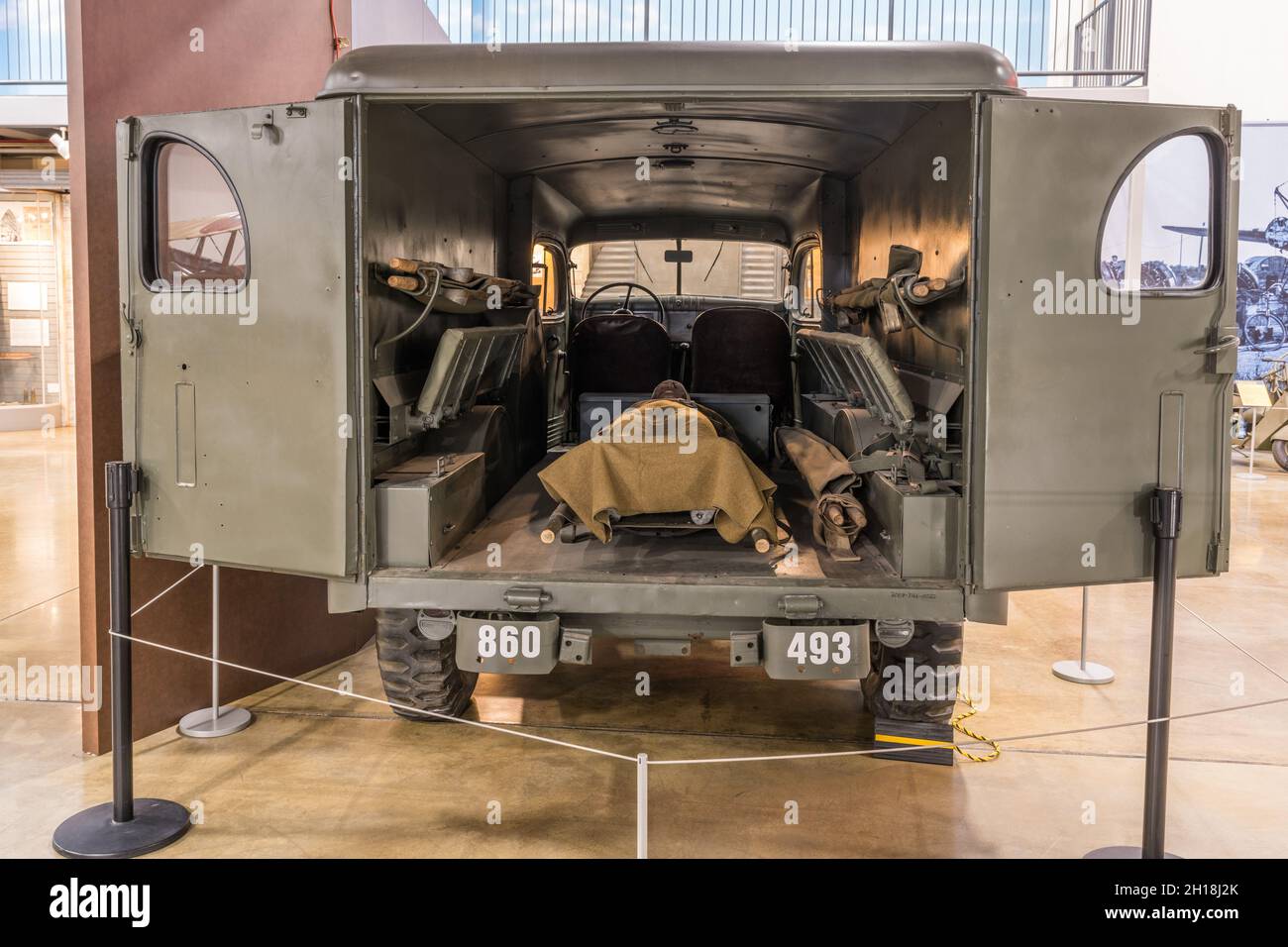 A War War II Dodge WC-54 3/4 ton 4x4 ambulance. It was the most widely ...