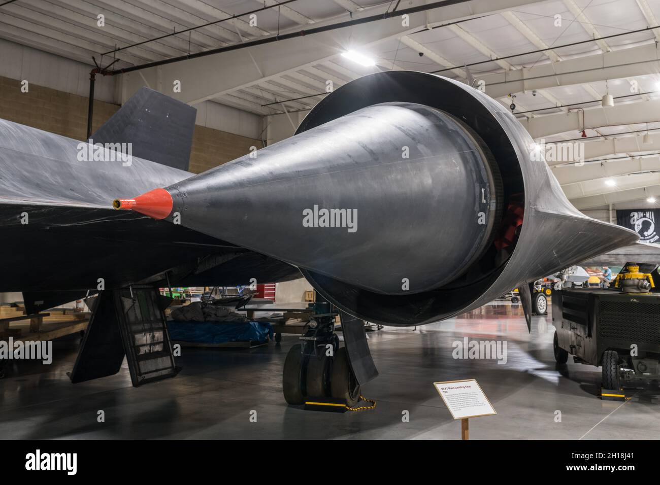The Pratt & Whitney J58 (JT11D-20) engine of a Lockheed SR-71 Blackbird ...