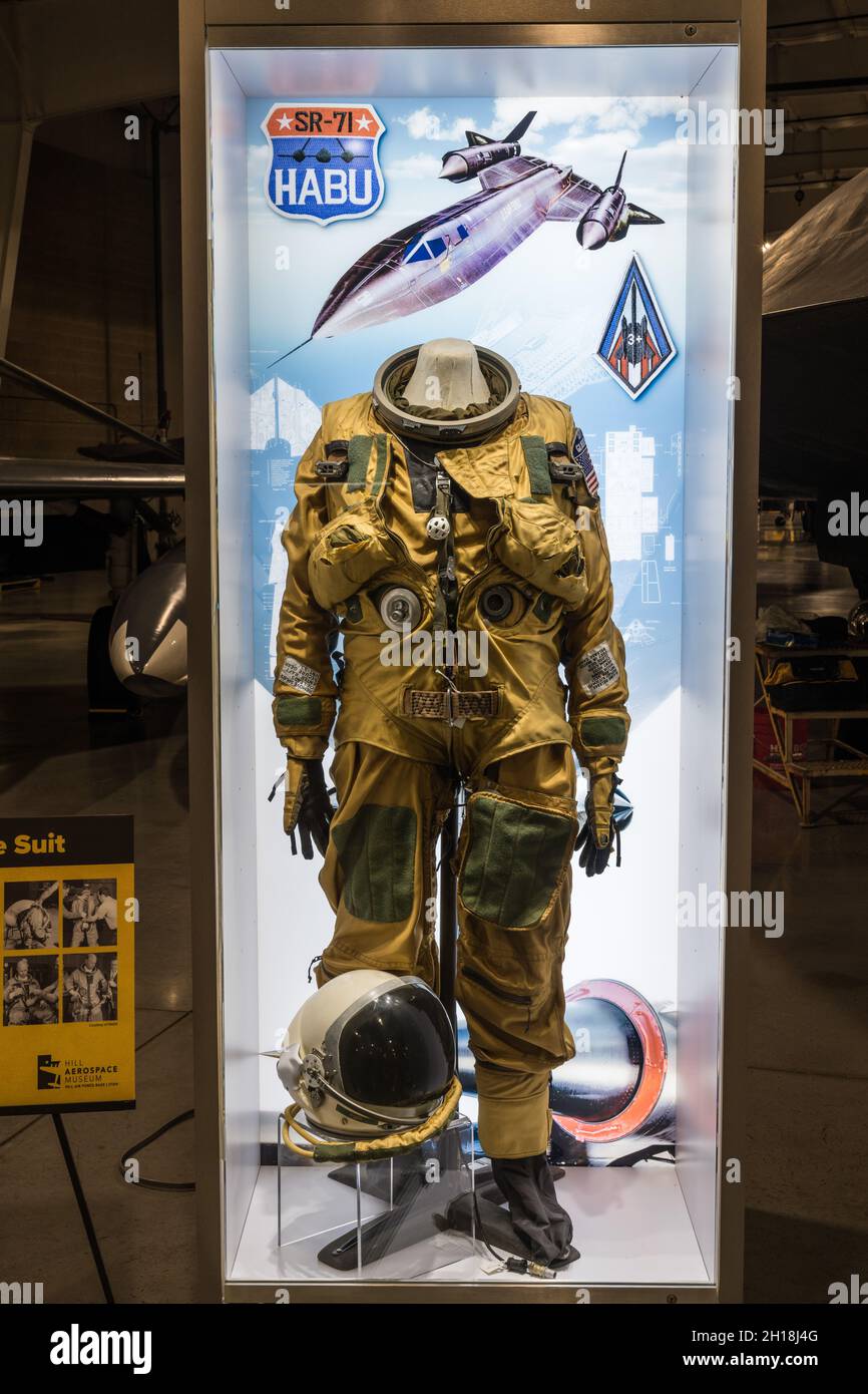 The David Clark S1030 high-altitude full pressure "space suit" worn by ...