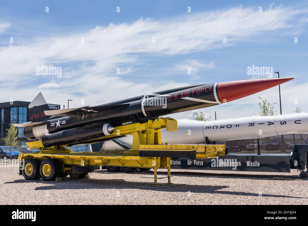 A Boeing CIM-10 Bomark supersonic long-range surface-to-air anti ...