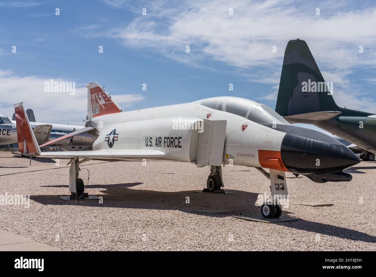 A McDonnell Douglas F-4E Phantom II fighter jet in the HIll Aerospace ...