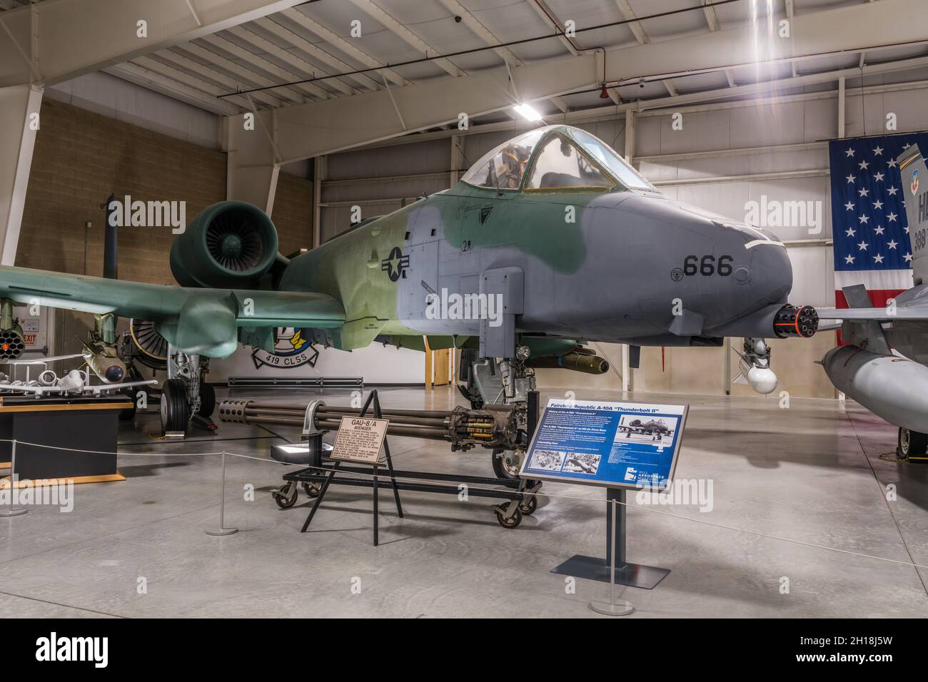 A Fairchild Republic A-10 Thnderbolt II close air support aircraft ...