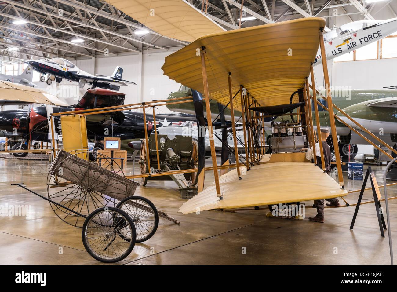 The 1911 Burgess-Wright Model F Flyer was used as a flight trainer by ...