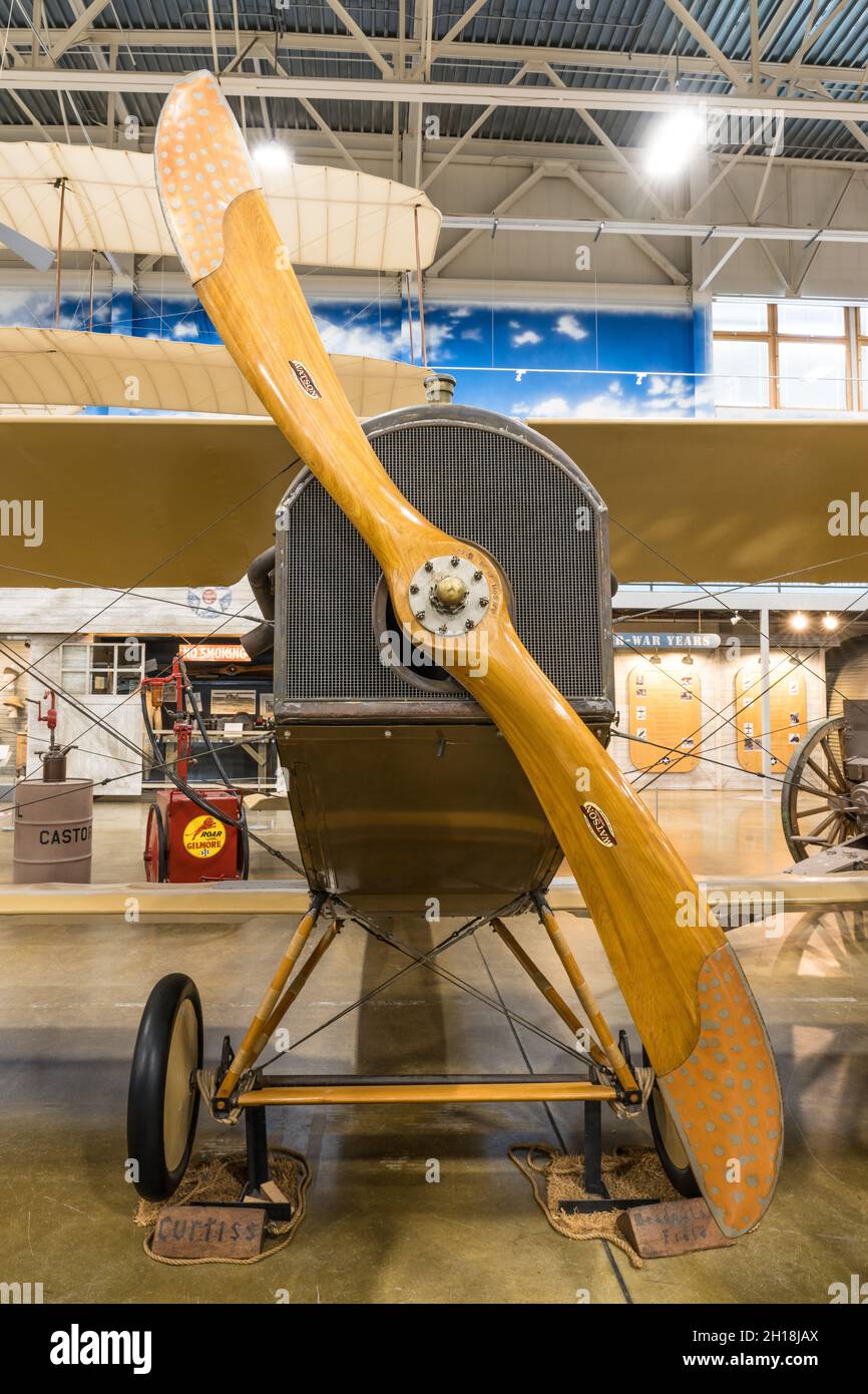 A Curtiss JN-4 Jenny was a U.S. Army training aircraft during World War ...