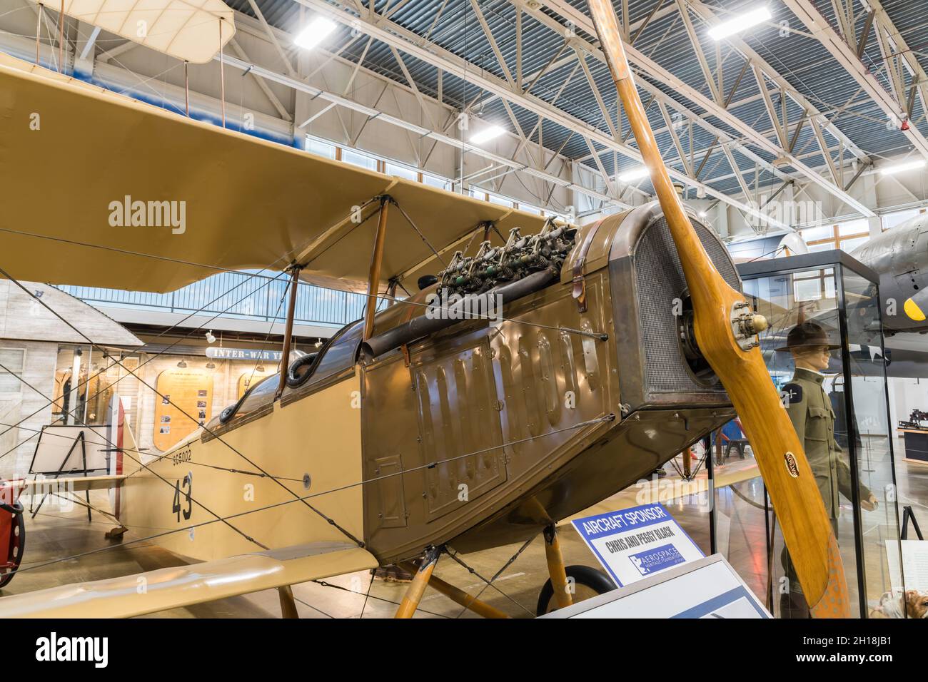 A Curtiss JN-4 Jenny was a U.S. Army training aircraft during World War ...