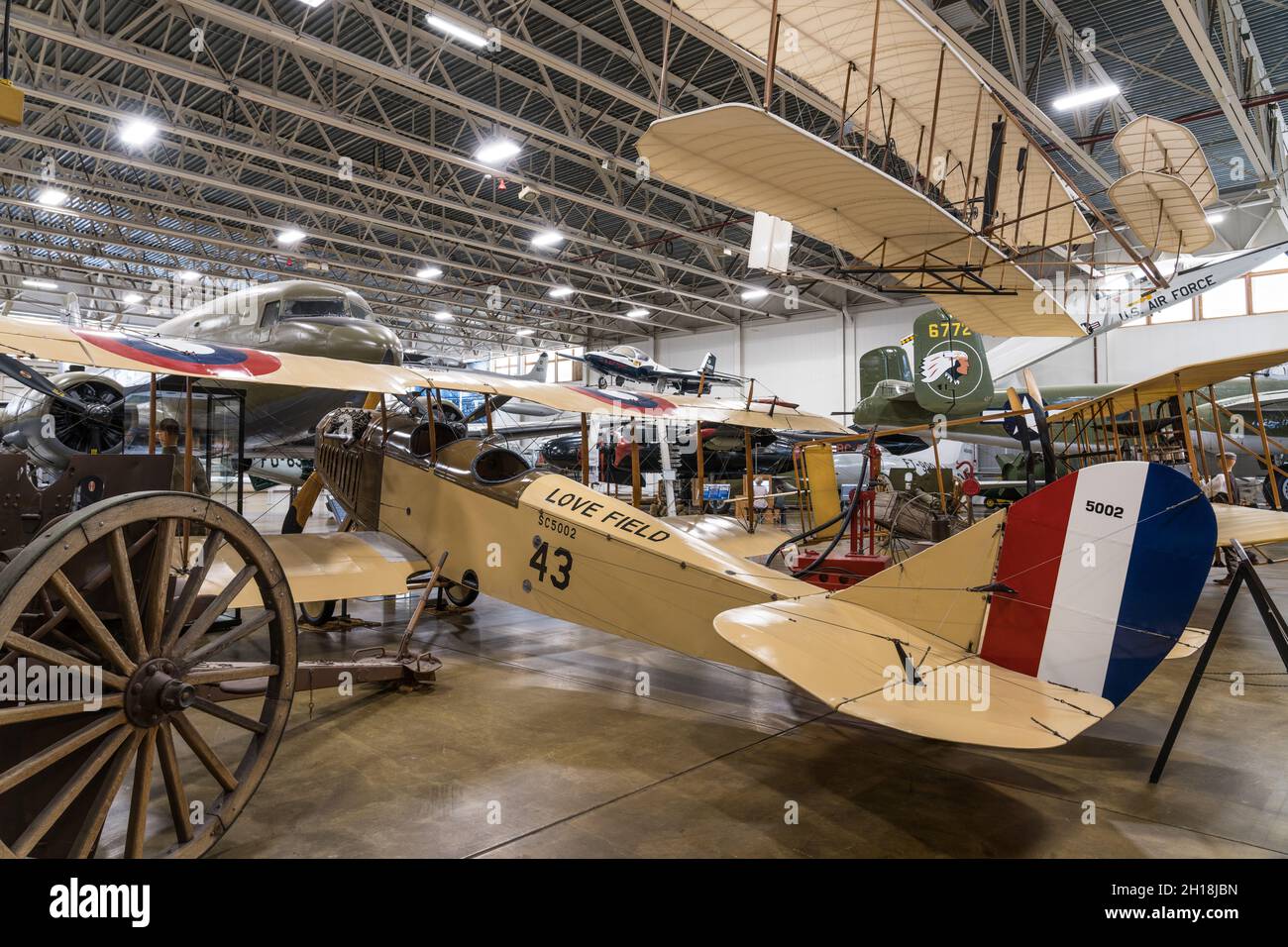 A Curtiss JN-4 Jenny was a U.S. Army training aircraft during World War ...