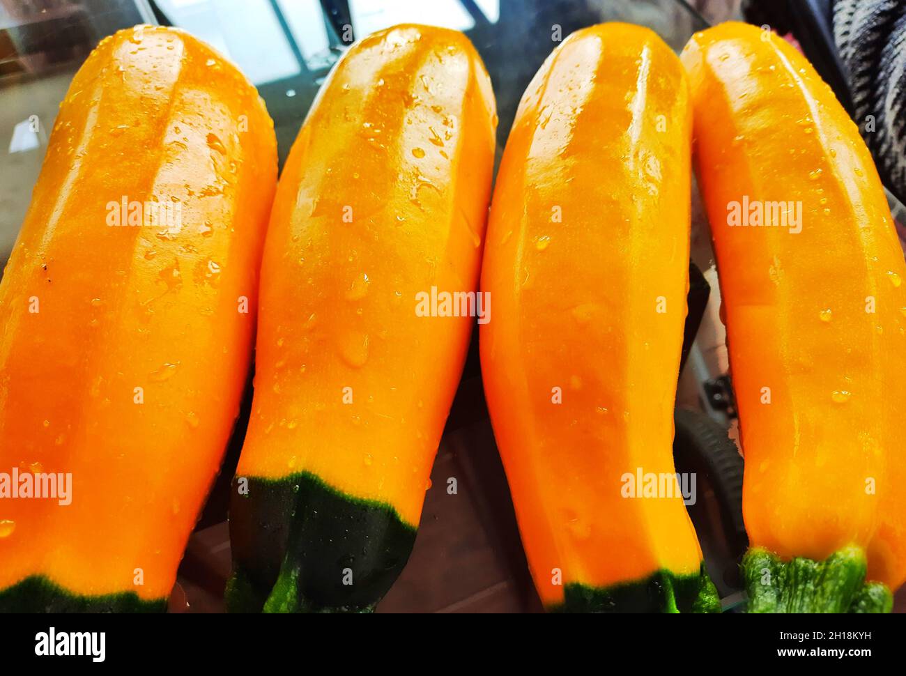 The zucchini, courgette or baby marrow is a summer squash, a vining ...