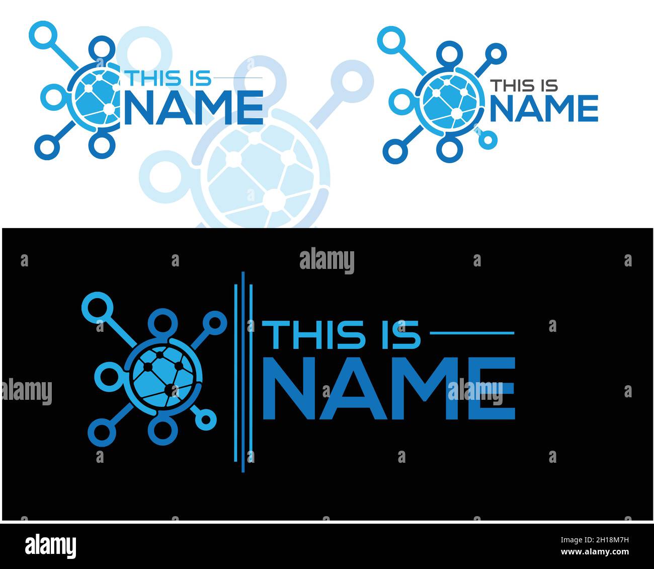 Technology Company Logo Concept Stock Vector Image & Art - Alamy