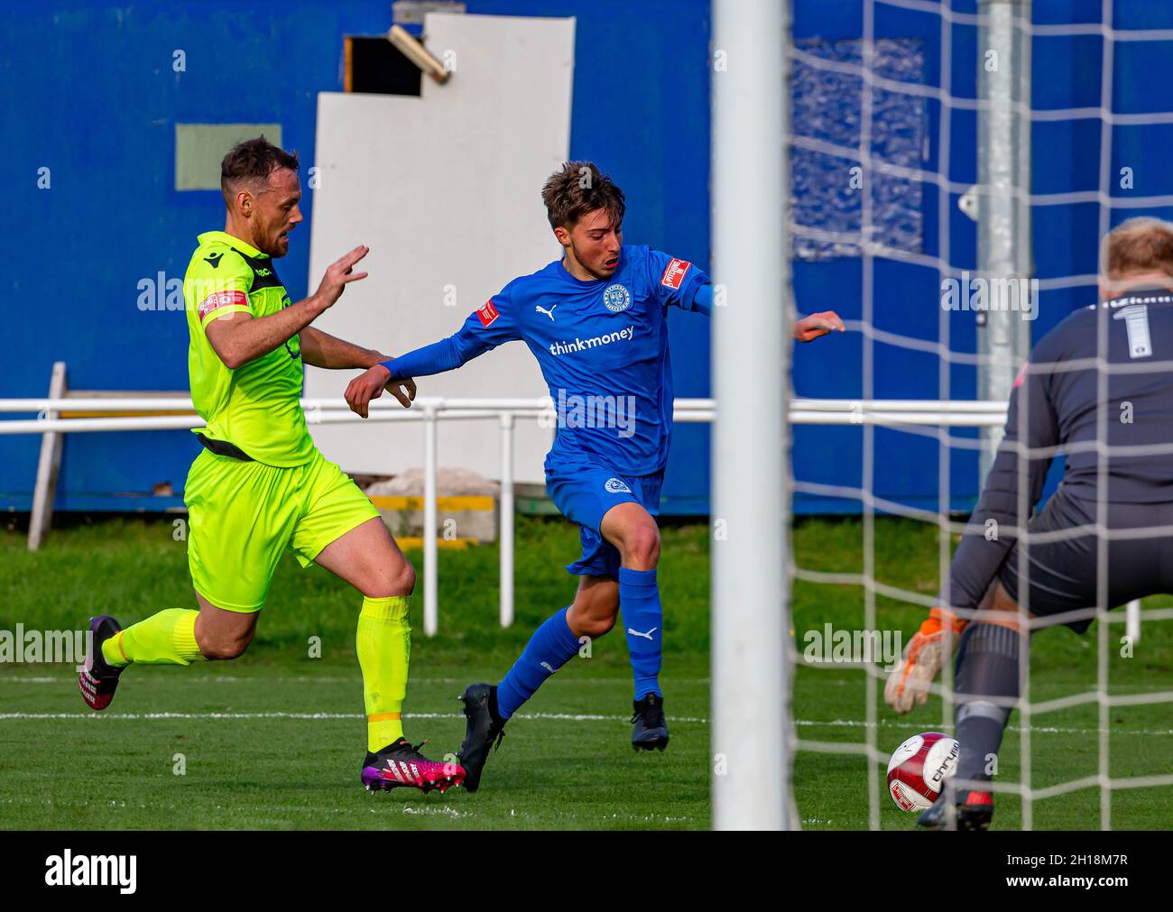 Warrington Rylands v Kidsgrove Athletic - a mid-season football match ...