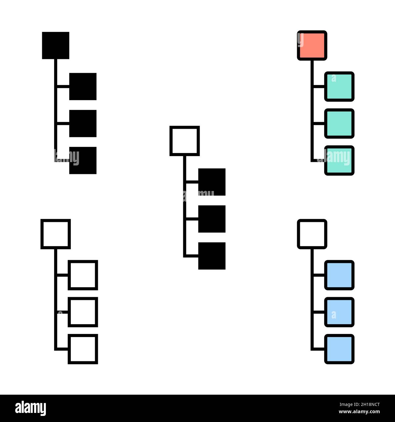 Organization set icon, Teamwork collection group, people work together ...