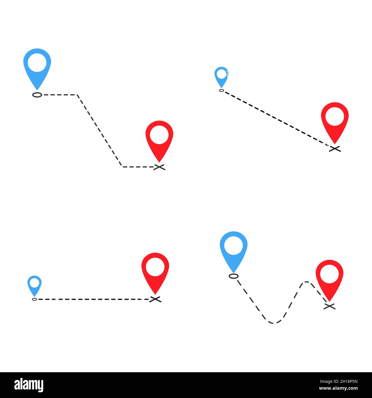 Vector icon set, symbol we ve moved announcement collection design ...