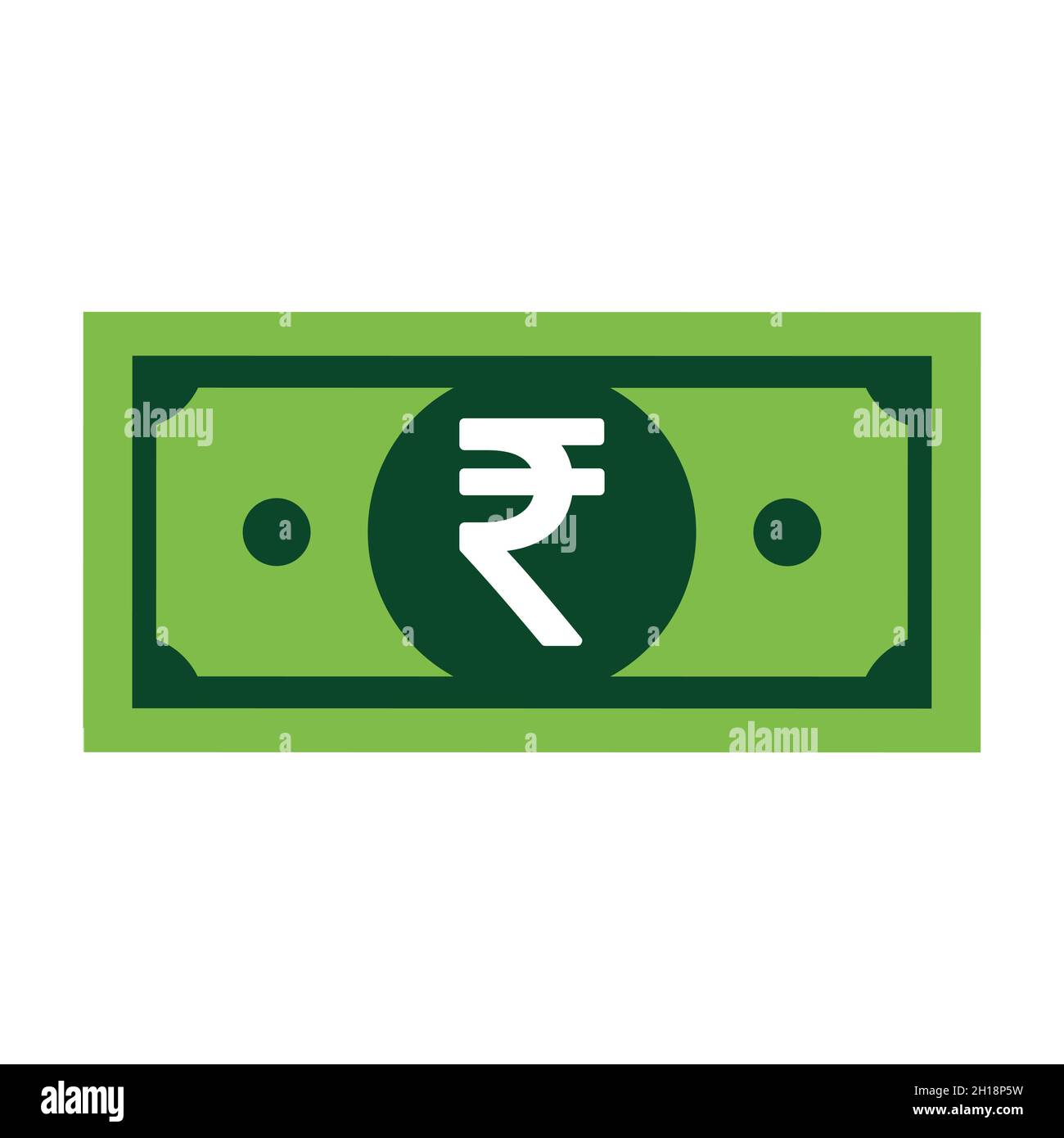 Rupee flat icon sign vector. Paper money symbol isolated on white ...