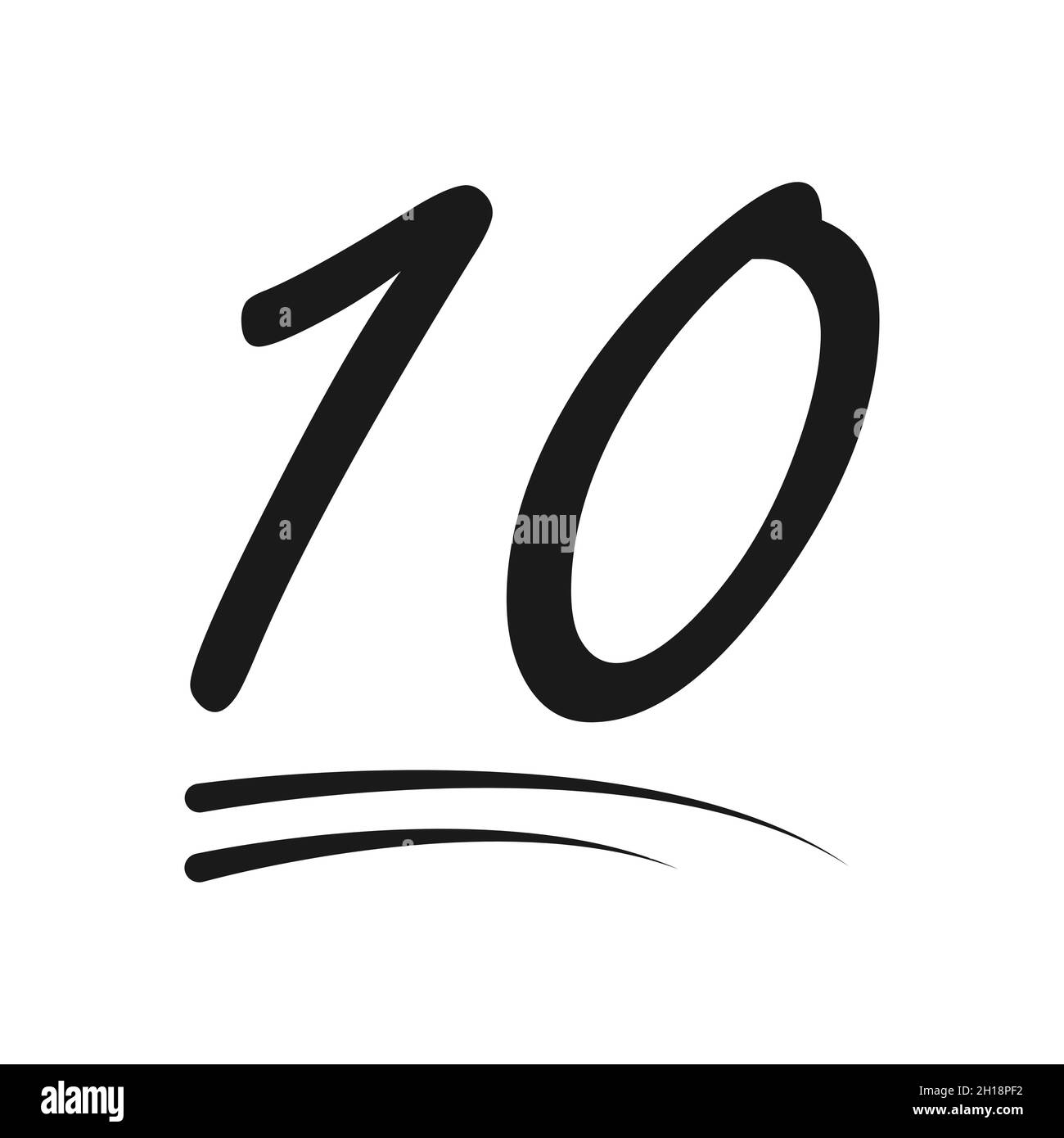 Congratulation number lettering, 10 celebrate follower icon, web online ...