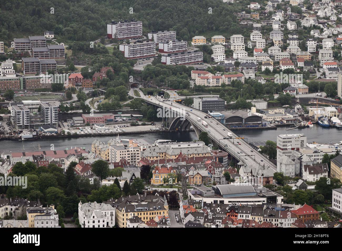 Bridge over Puddefjord. Bergen, Norway Stock Photo - Alamy