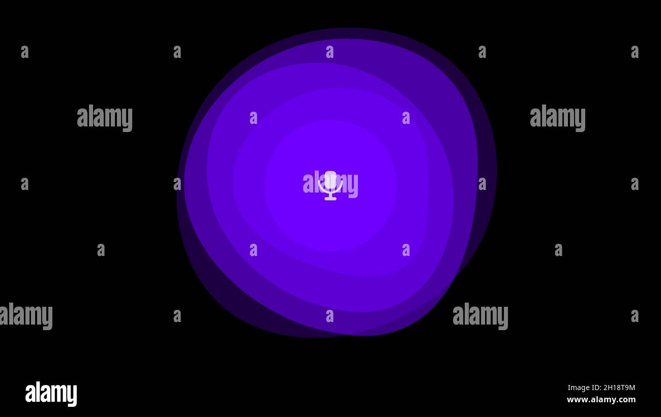 Microphone Concept. Violet Graphic Element. Vector illustration Stock ...