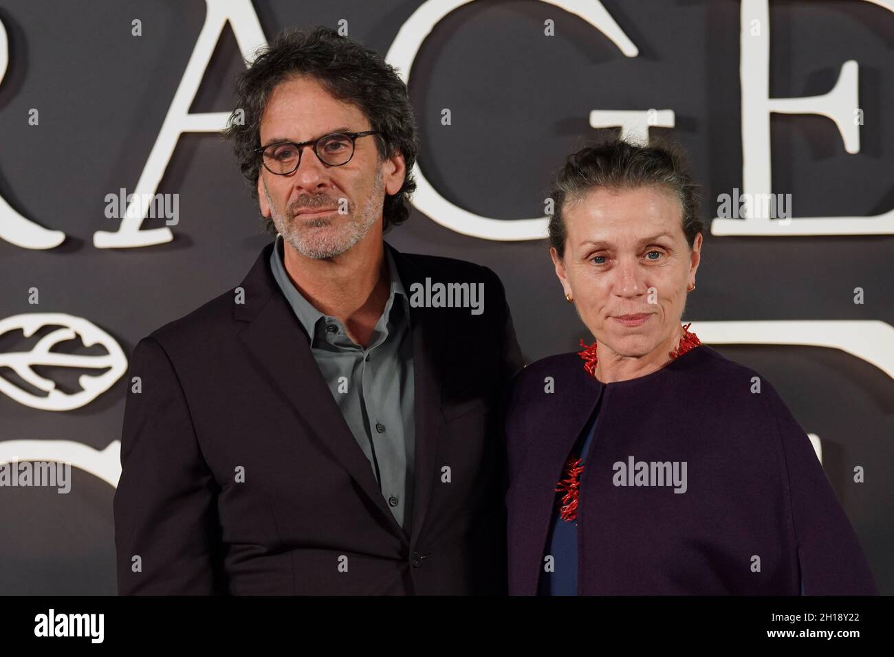 Joel Cohen and Frances McDormand arrive for the European premiere of ...