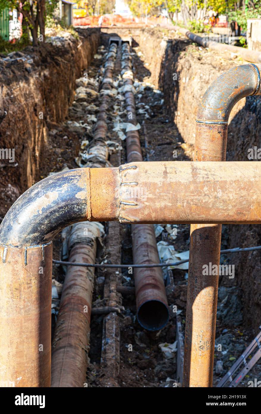 Replacement of heating pipes and modernization of the heating system in ...