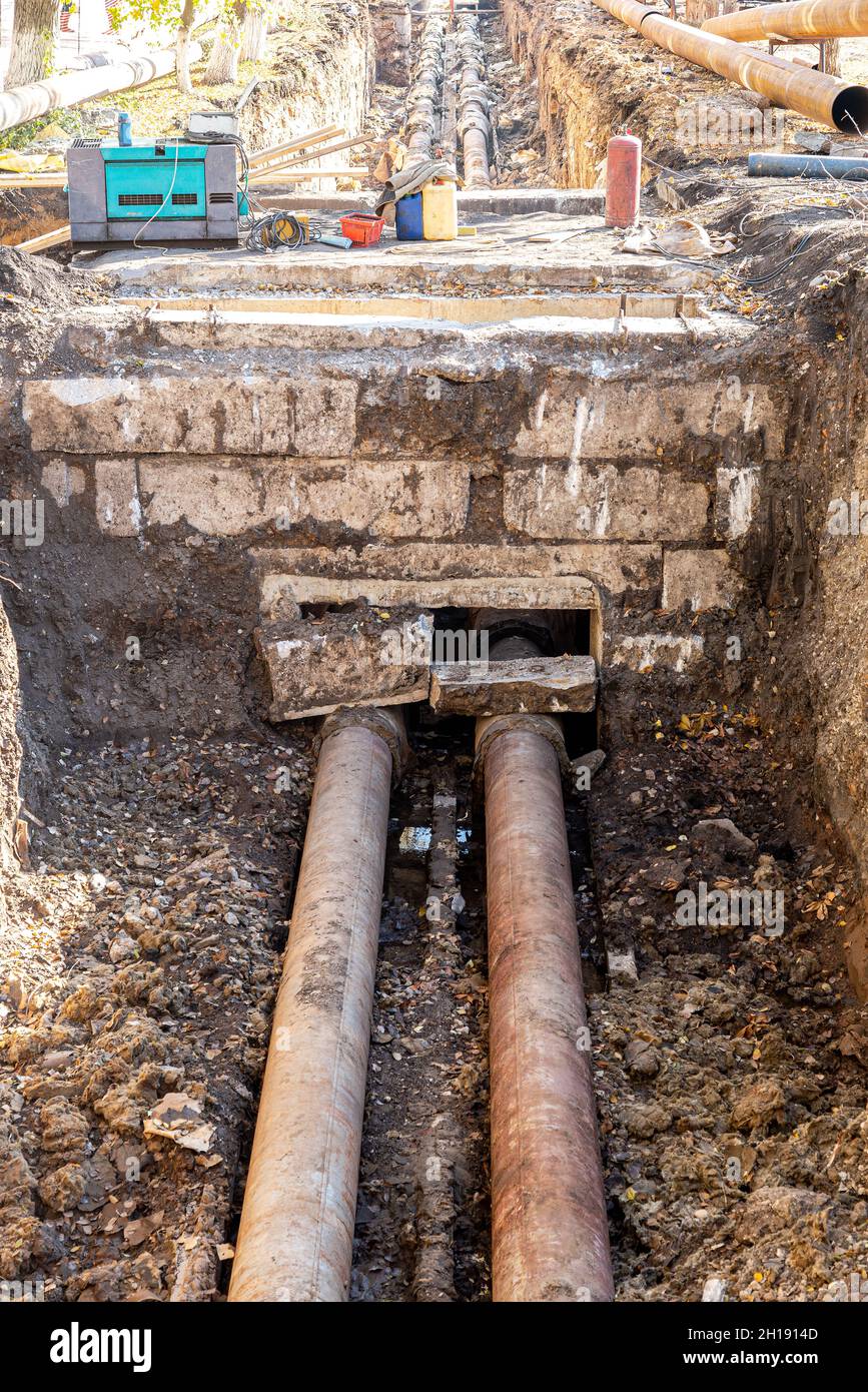 Replacement of heating pipes and modernization of the heating system in ...