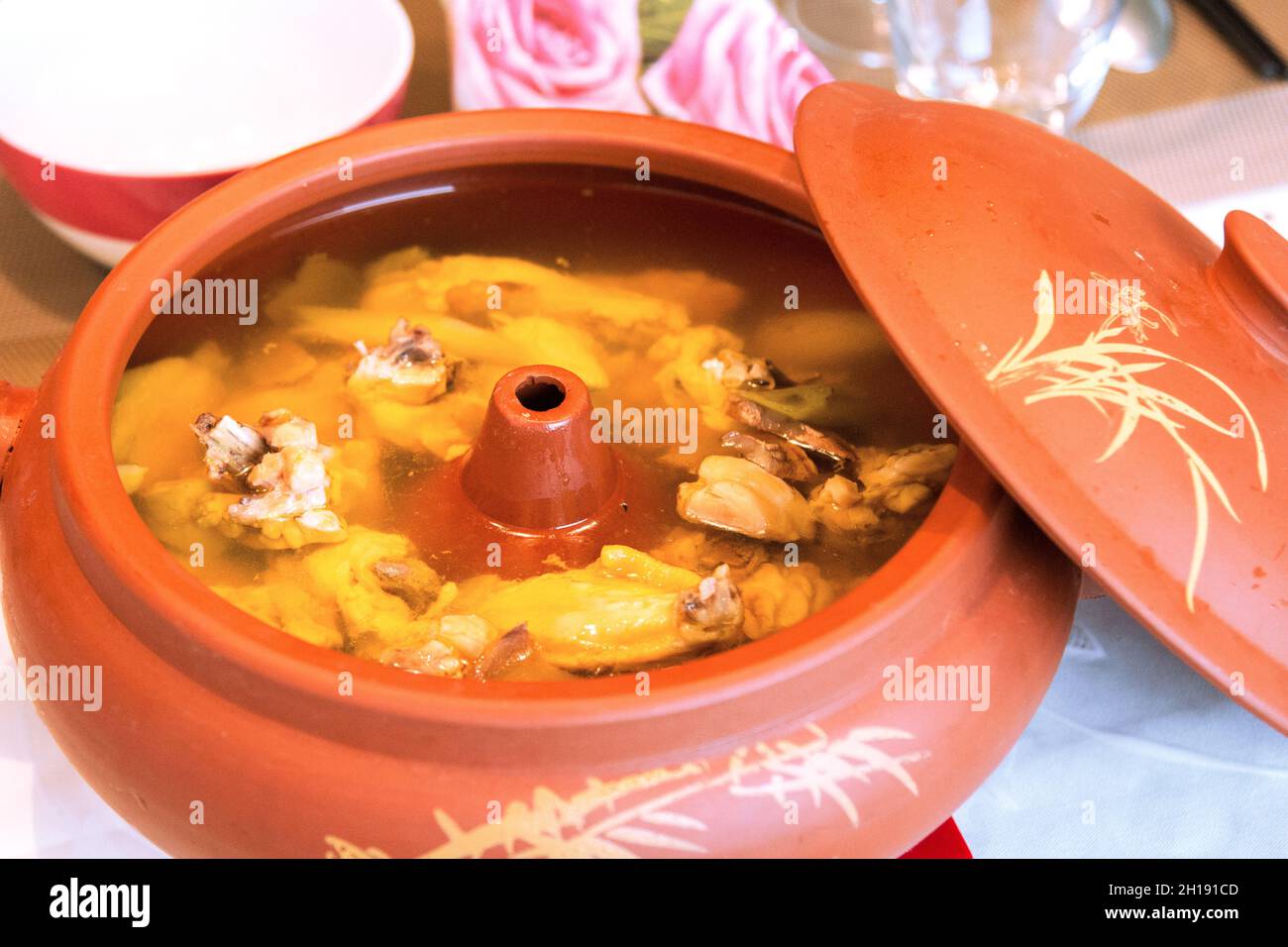 Food specialty from Yunan province, China: Air-Pot Chicken or Steam Pot ...