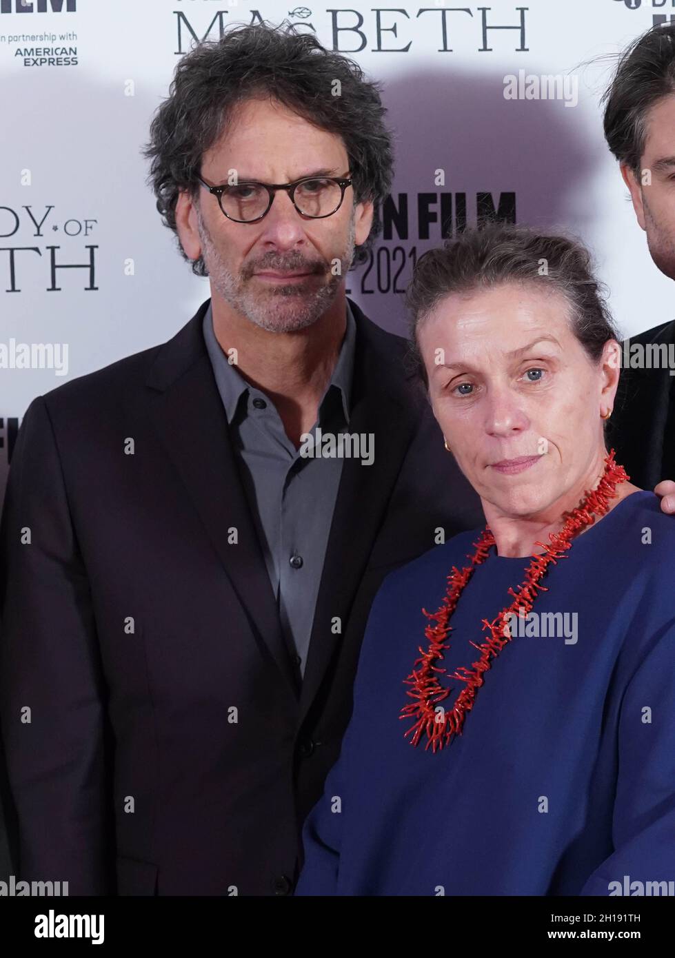 Joel Cohen and Frances McDormand arrives for the European premiere of ...