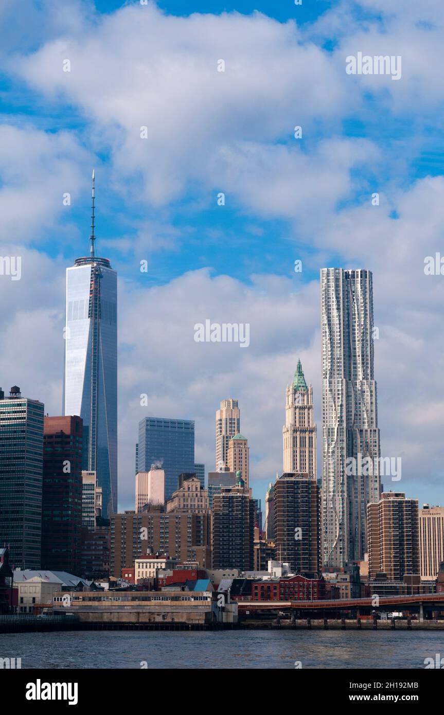 A view of Manhattan and the Freedom Tower Stock Photo - Alamy