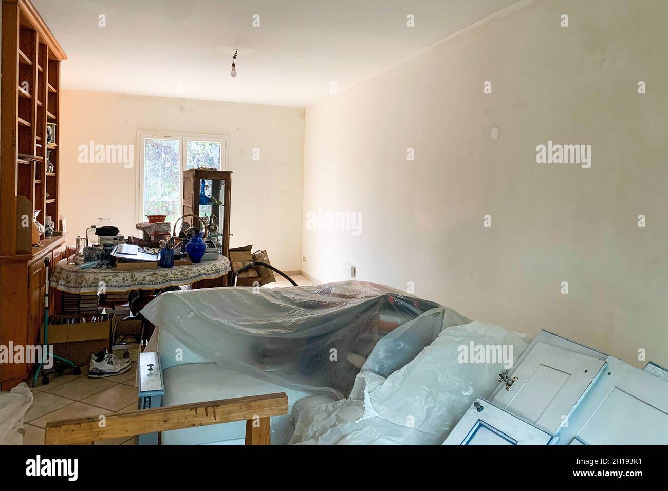Renovation work in a private house, Lyon, France Stock Photo - Alamy