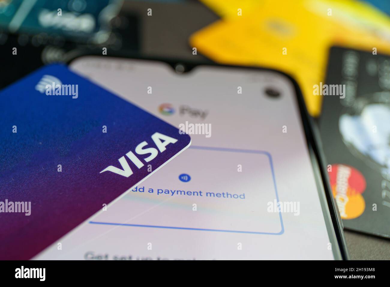 Google Pay or Gpay app on smartphone. Google Pay is a digital wallet ...