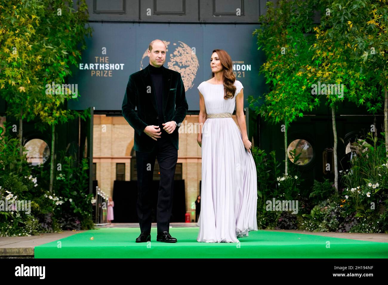 The Duke and Duchess of Cambridge arrive for the first Earthshot Prize ...