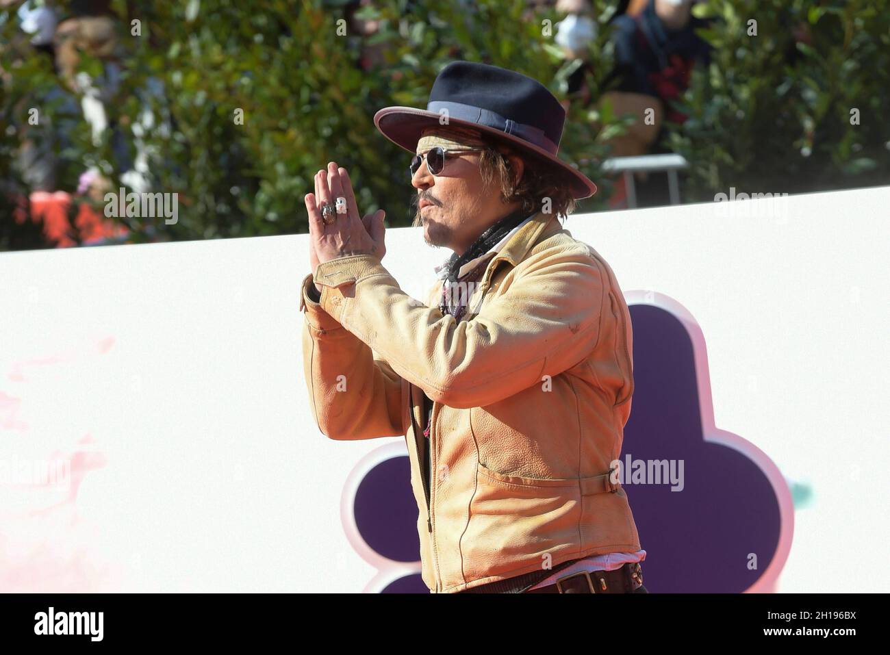 Rome, Italy. 17th Oct, 2021. Johnny Deep attends the Puffins red carpet ...