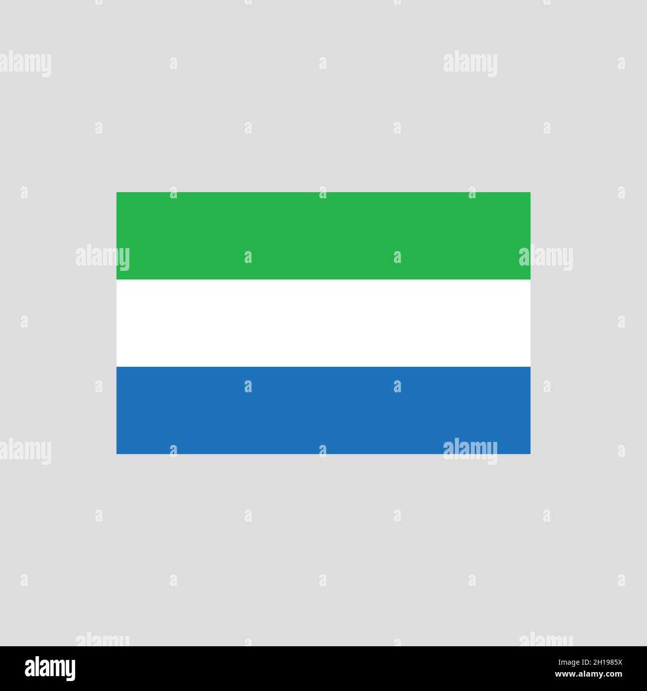 Flag of Sierra Leone color line element. Vector element for web page ...