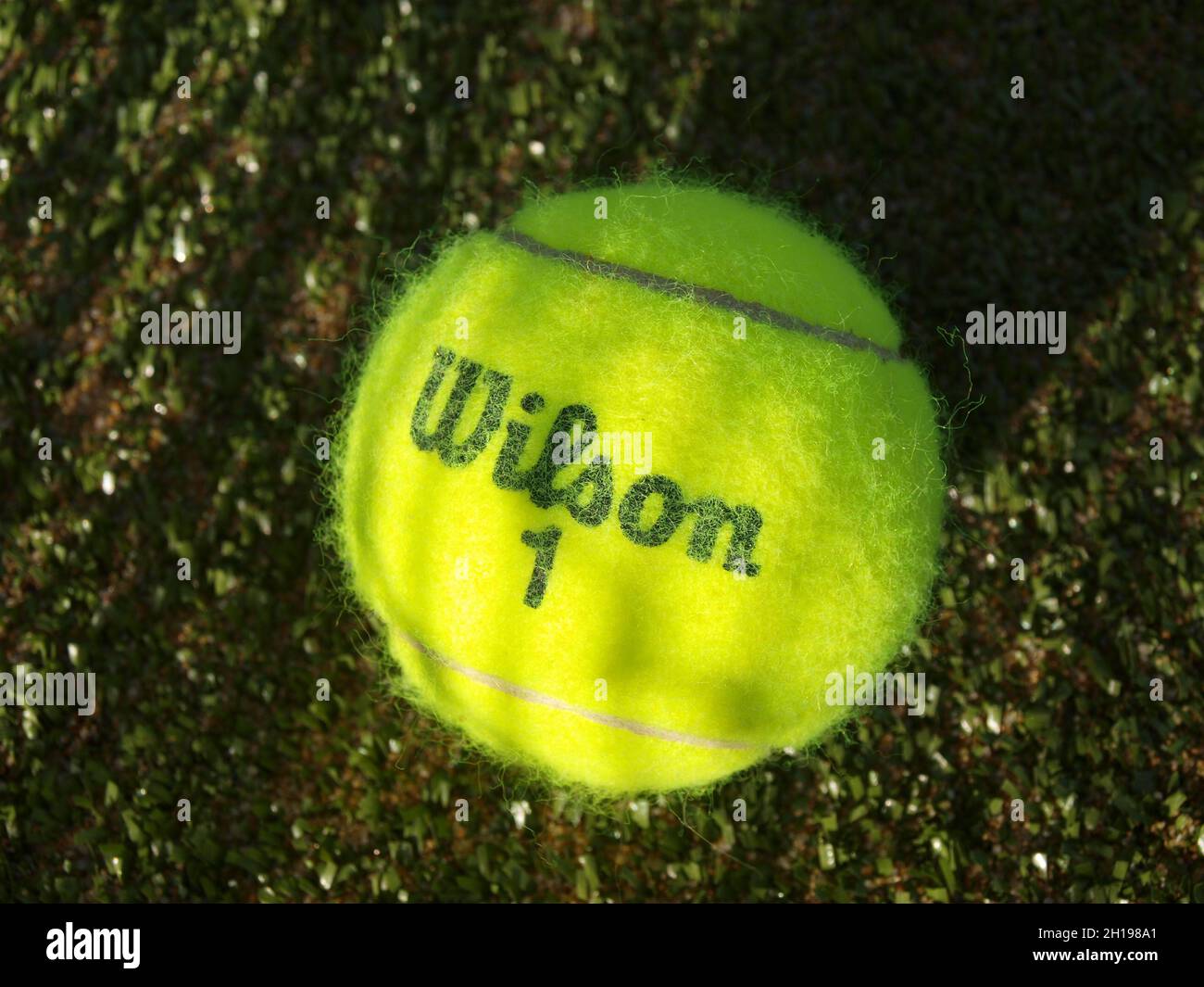 Tennis Up Close Stock Photo - Alamy