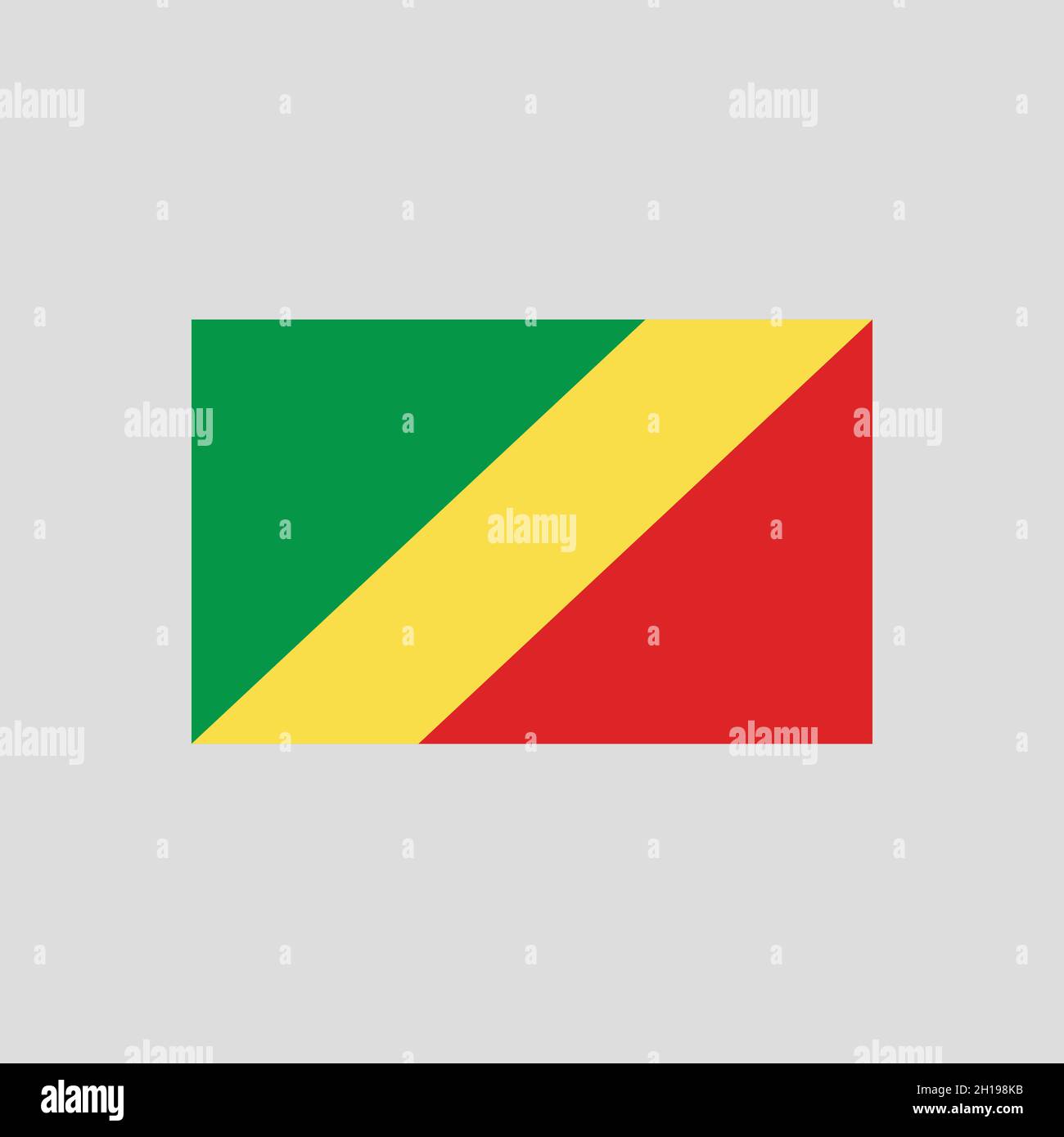 Flag of Republic of the Congo color line element. Vector element for ...
