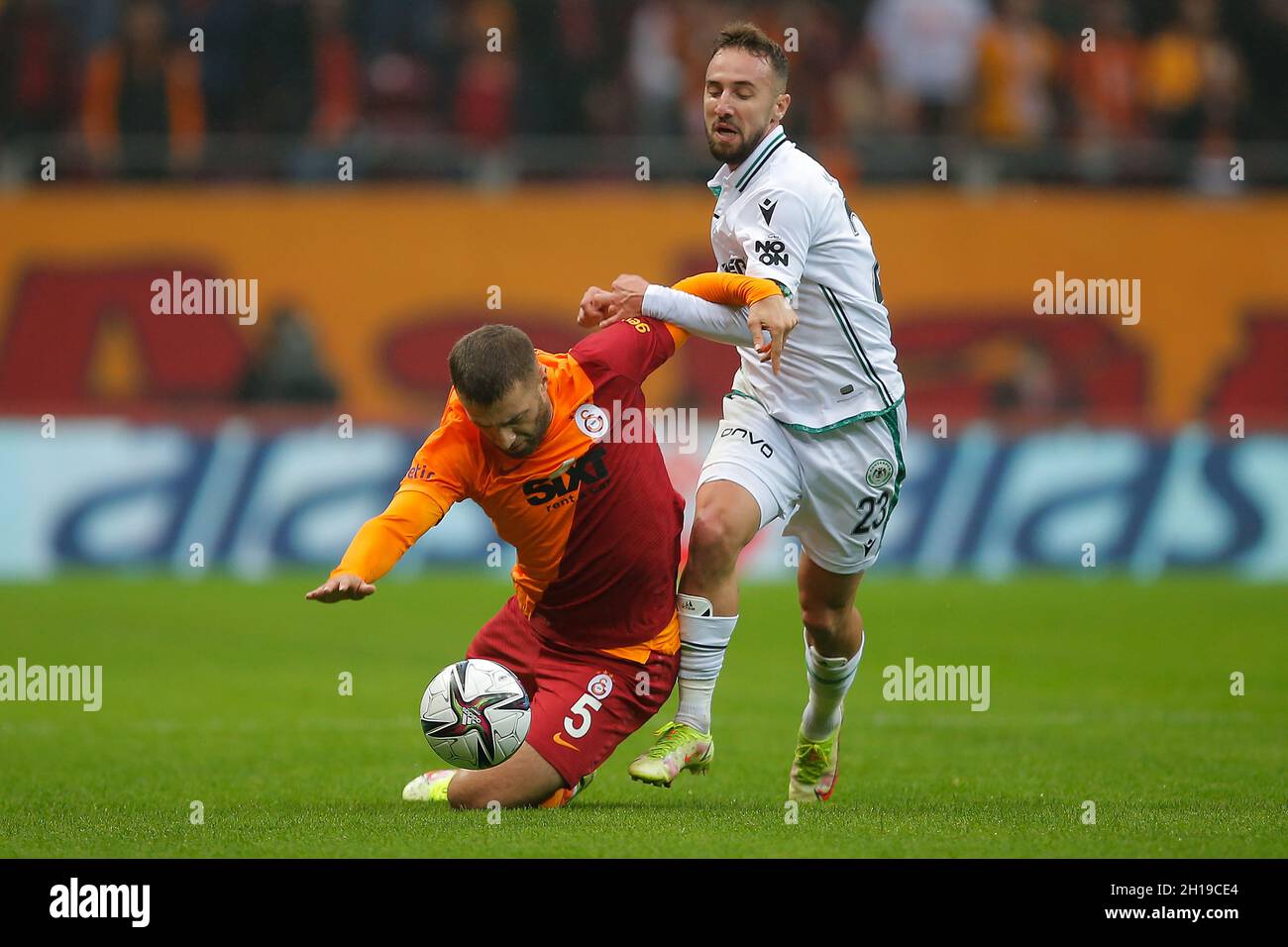 ISTANBUL, TURKEY - OCTOBER 17: Alpaslan Ozturk of Galatasaray A.S ...