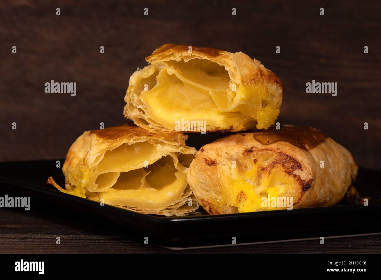 Puff pastry stuffed eggs hi-res stock photography and images - Alamy