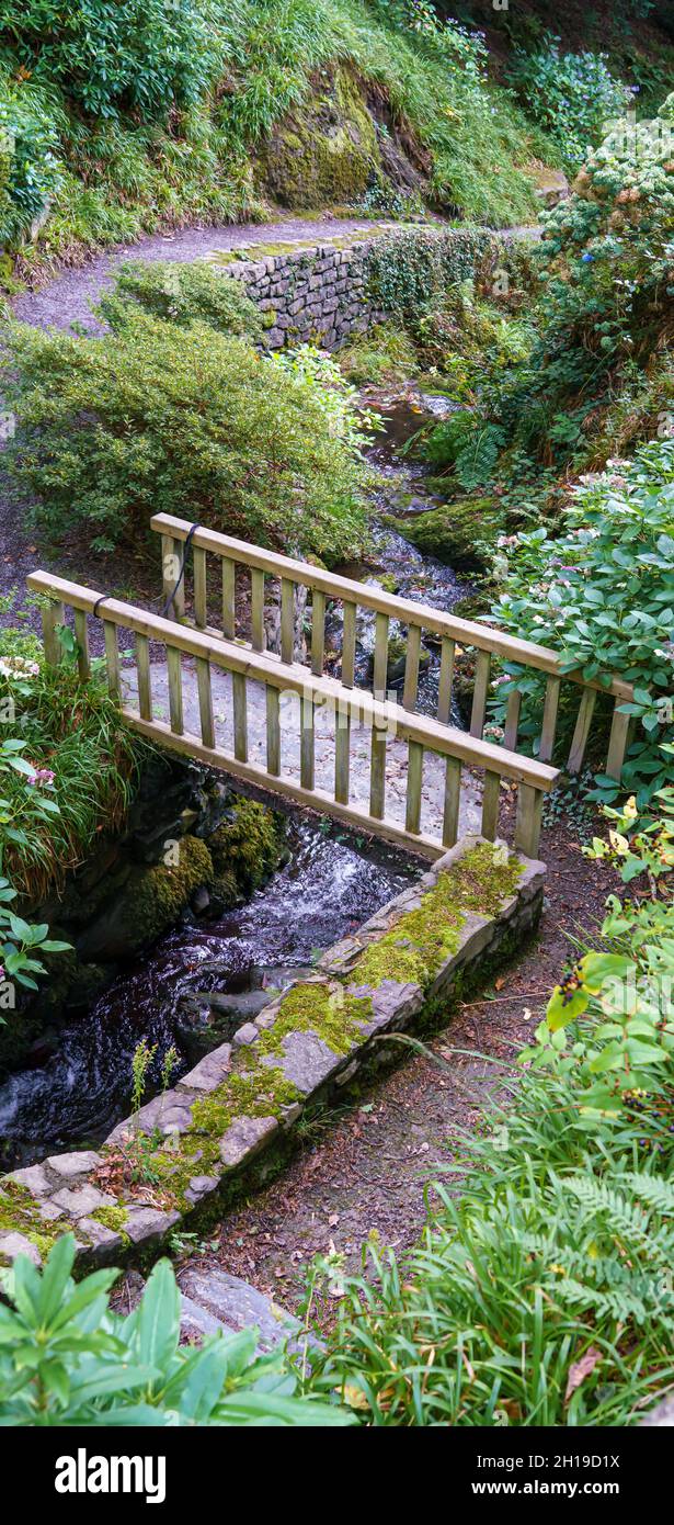 Bodnant gardens, wales view hi-res stock photography and images - Alamy