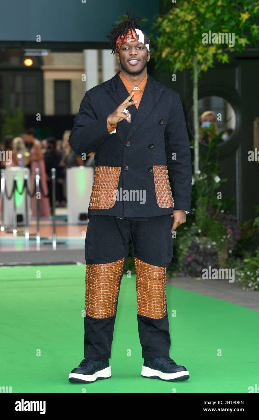 London, UK. 17th Oct, 2021. October 17th, 2021, London, UK KSI arriving ...