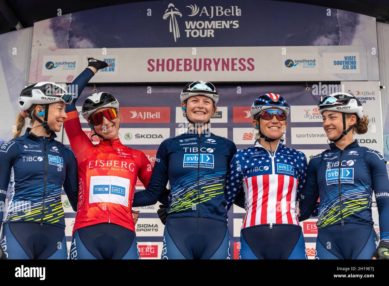 Nina Kessler, Abi Smith, Lauren Stephens and team TIBCO preparing to ...