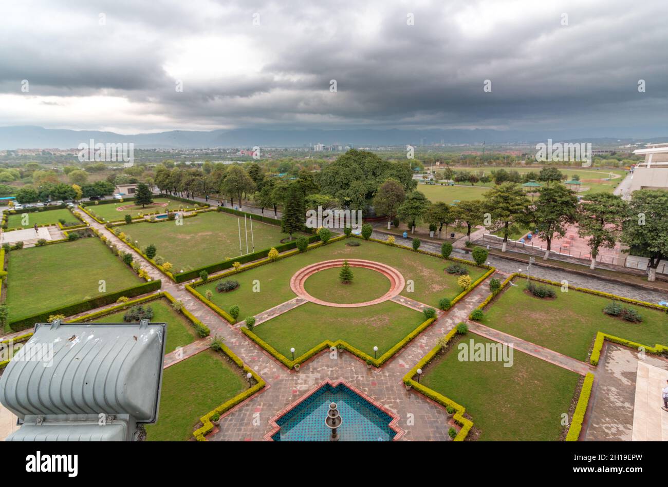 An aerial view of the National University of Computer and Emerging ...