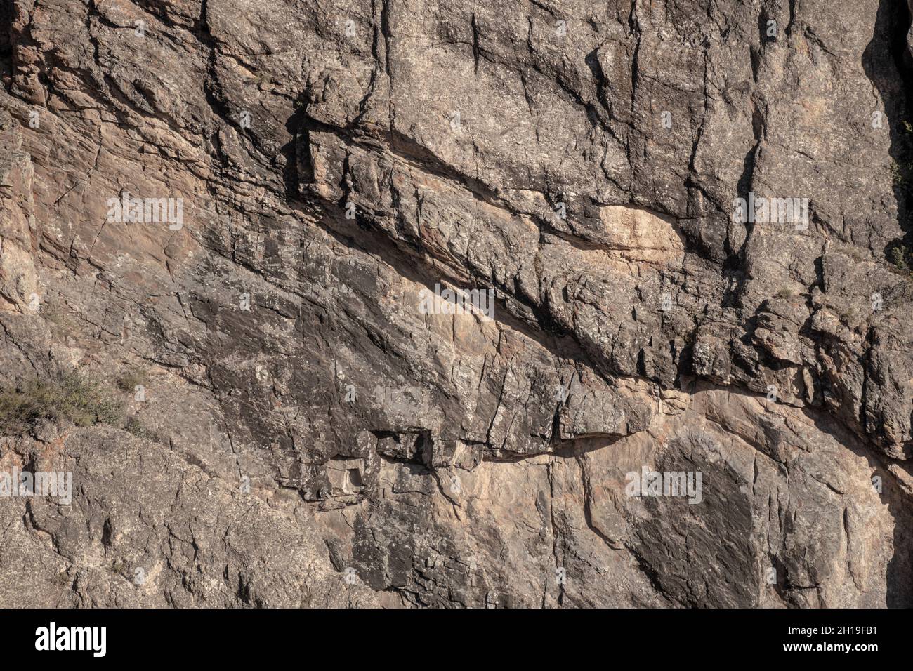 Texture of Rock Wall Making Up Black Canyon of the Gunnison Stock Photo ...