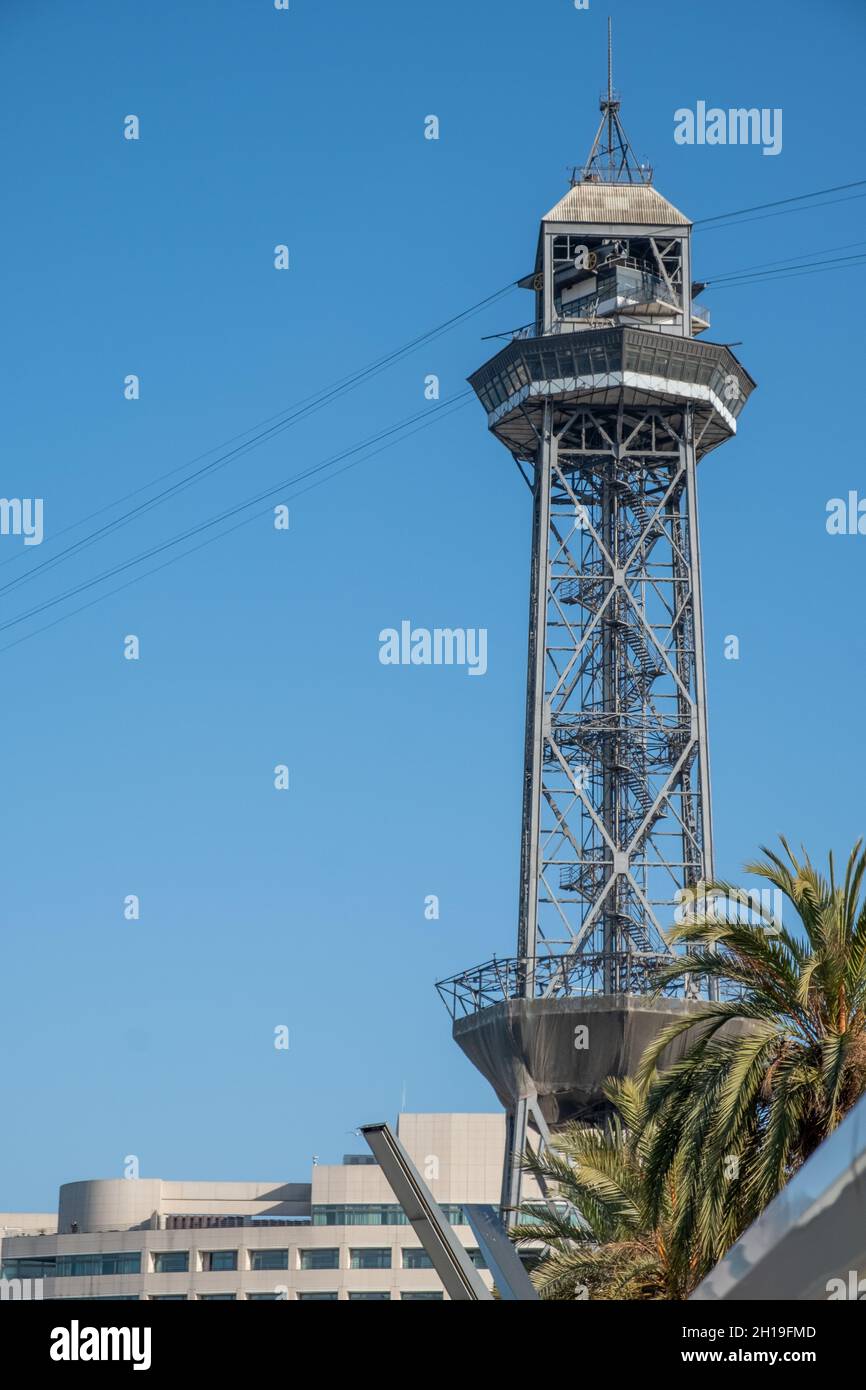 Cable car castle montjuic hi-res stock photography and images - Alamy