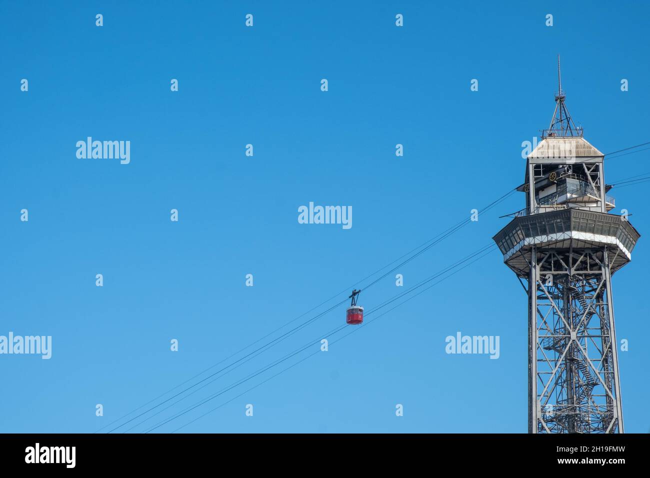 Cable car castle montjuic hi-res stock photography and images - Alamy