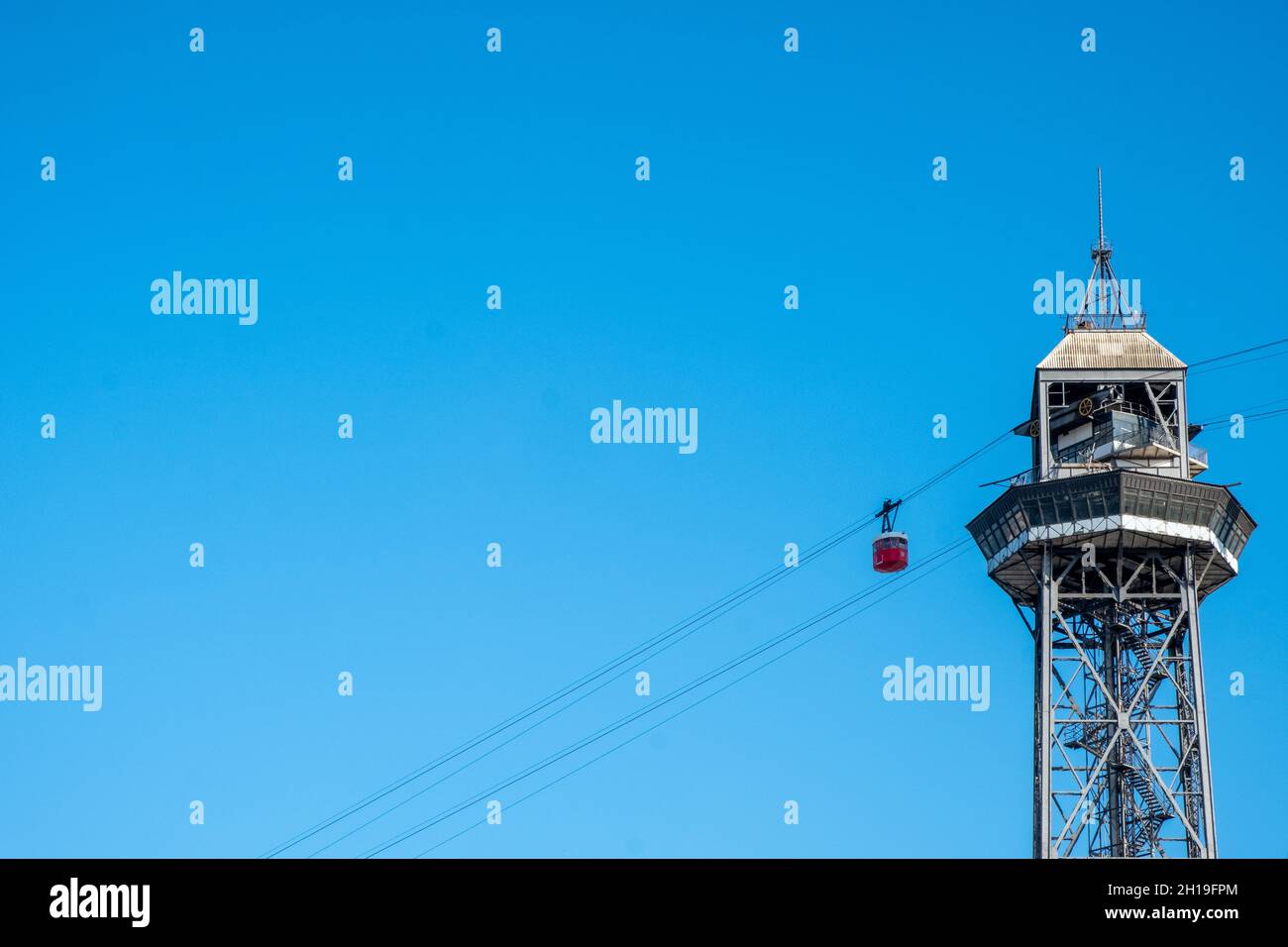 Cable car castle montjuic hi-res stock photography and images - Alamy