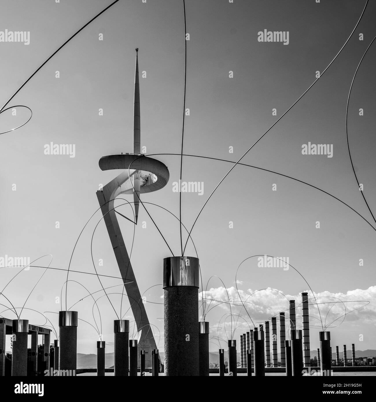 The Montjuïc Communications Tower, popularly known as Torre Calatrava ...