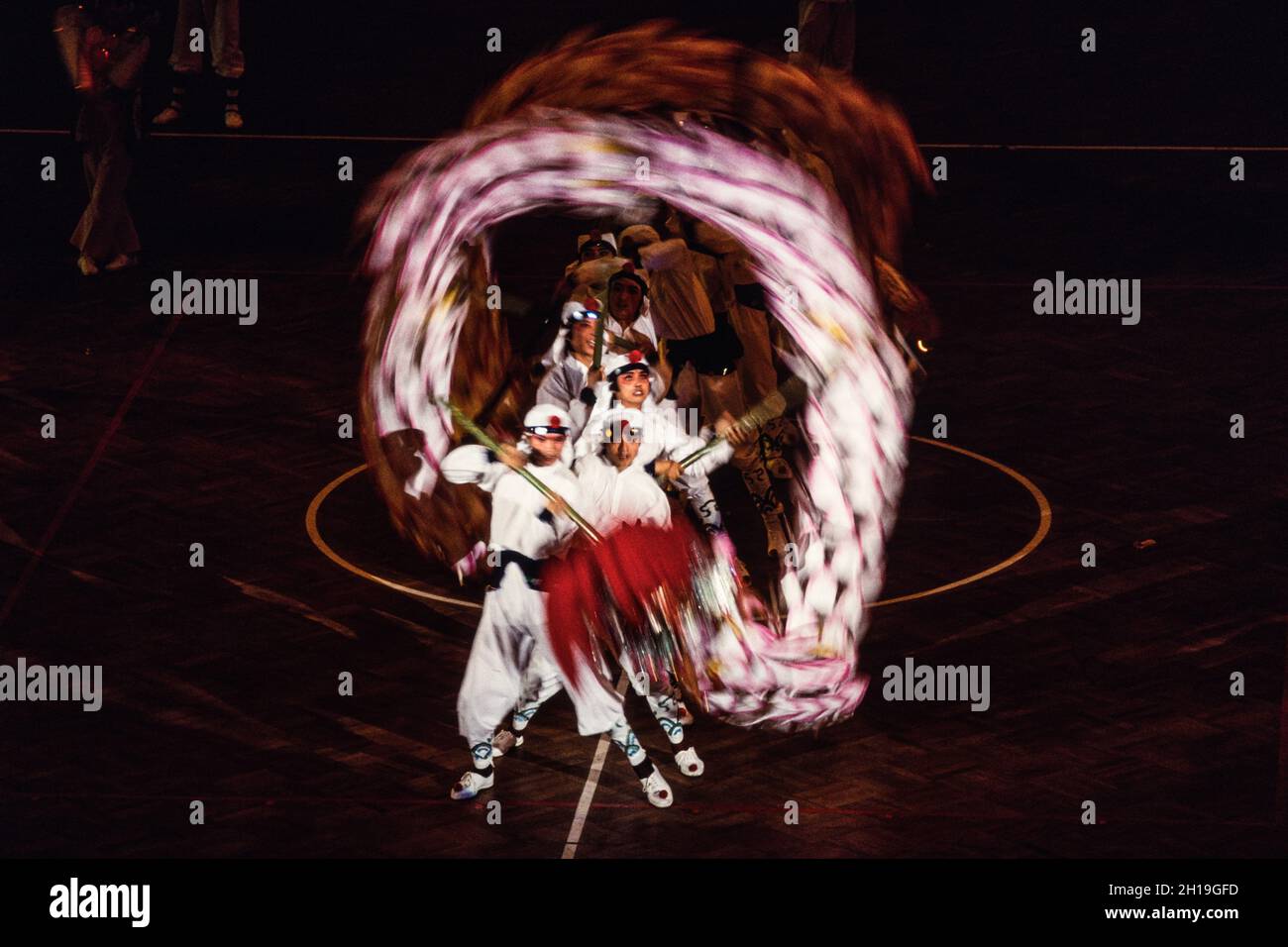 Dancers in the National Dragon Dance Competition in Beijing, China ...