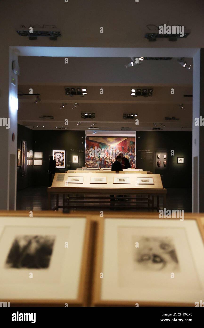 Rome, Italy. 14th Oct, 2021. Rome Inferno Exhibition at the Quirinale ...