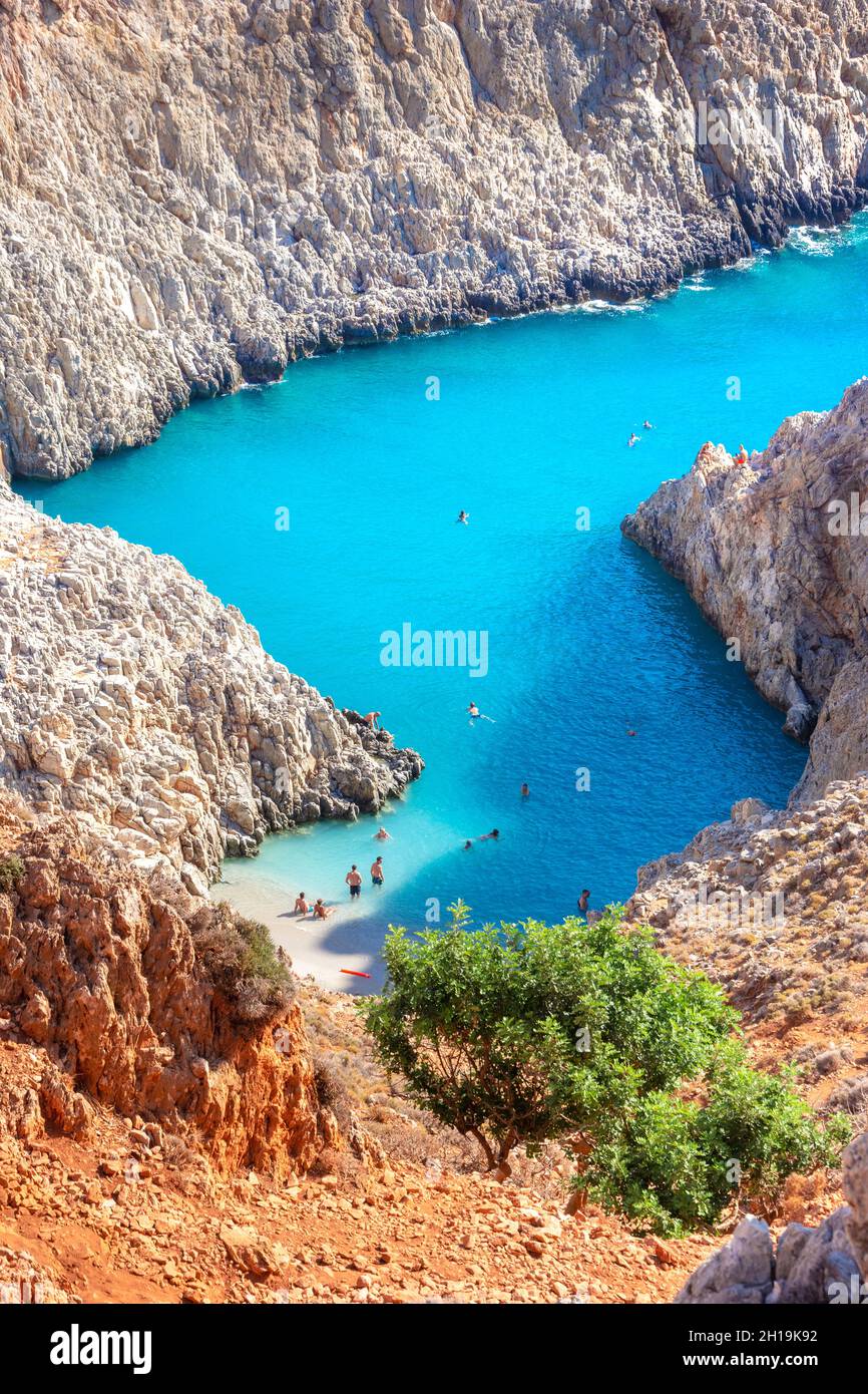 Seitan limania beach, crete, greece hi-res stock photography and images ...