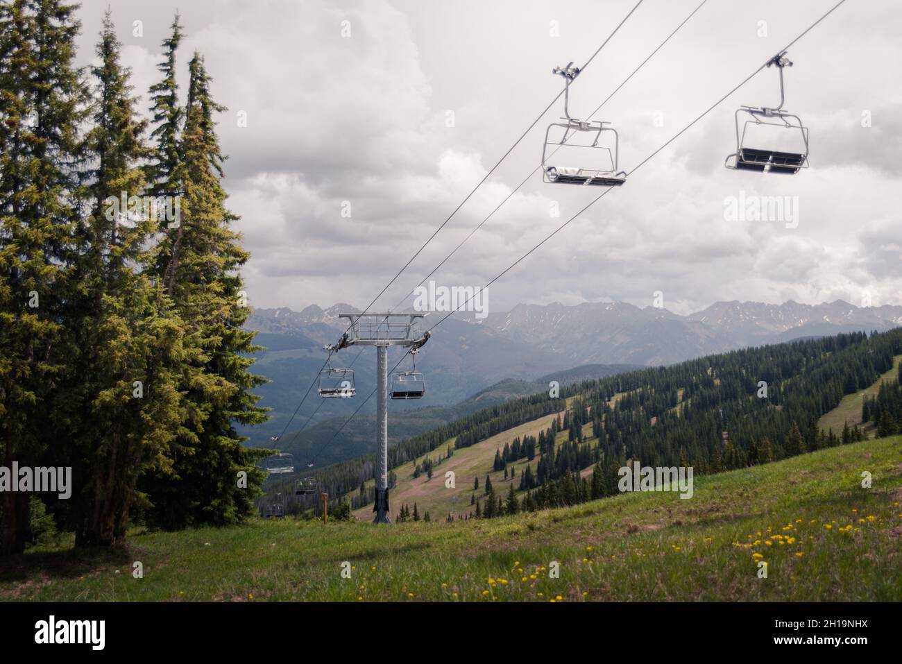 Vail Mountain during summer Stock Photo - Alamy