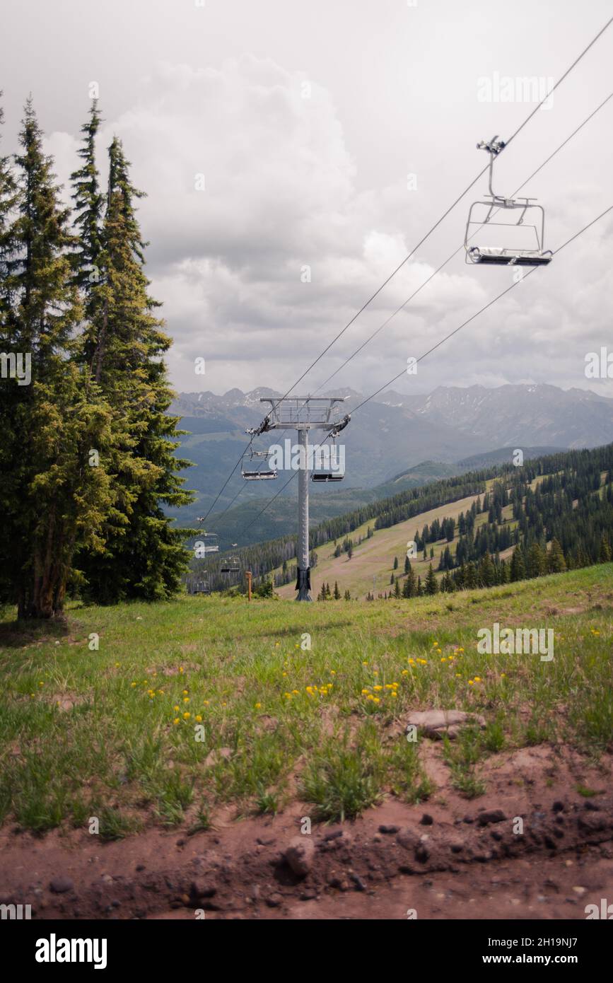 Vail Mountain during summer Stock Photo - Alamy